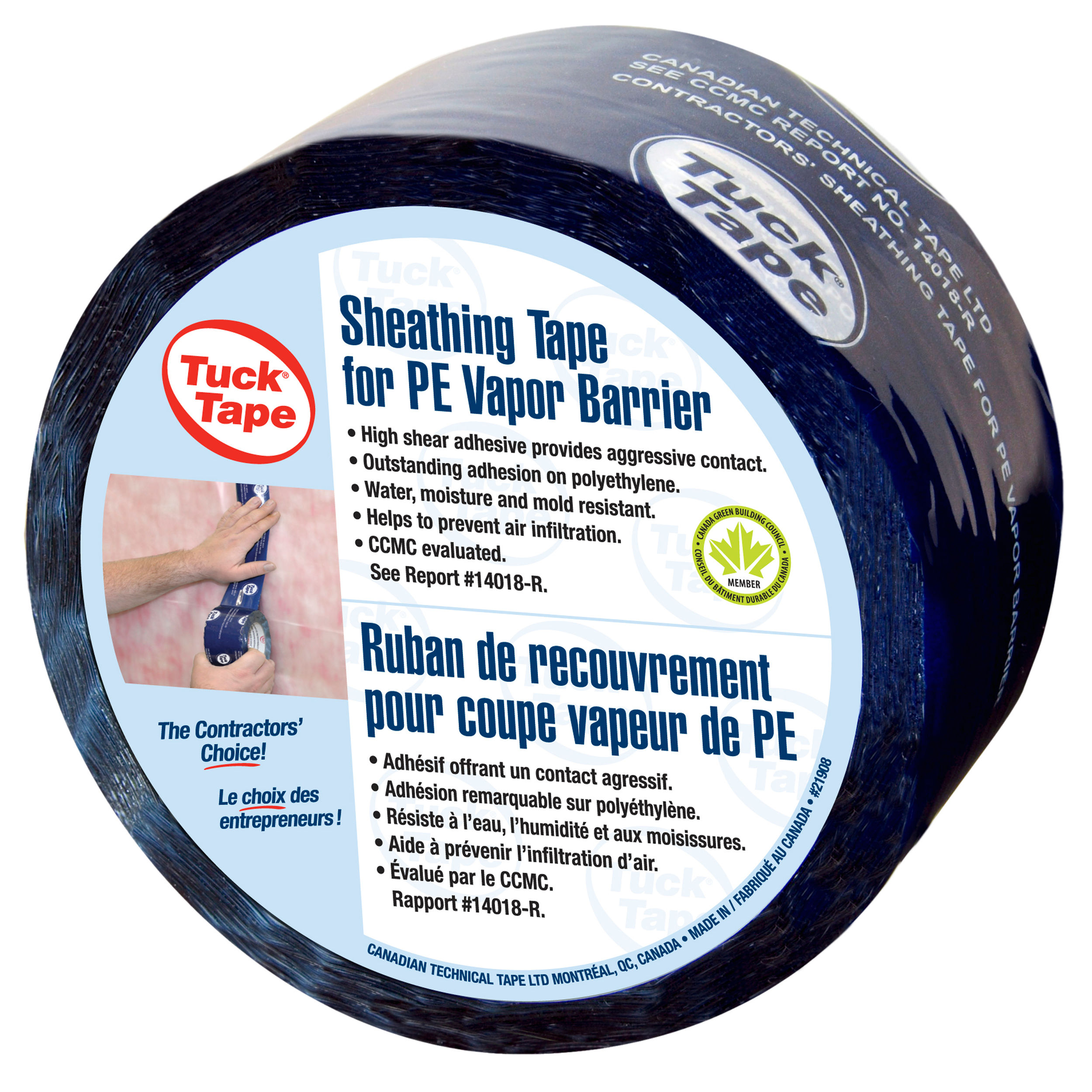 IPG - Sheathing Tape for PE Vapor Barrier 60 mm x 55 m - Shopflooring.ca